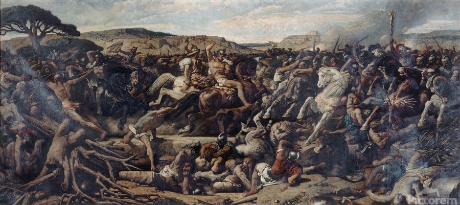La bataille de Cannes [1863] by François-Nicolas Chifflart [1825–1901 ...